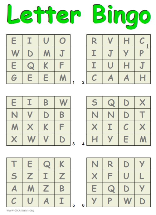 Letter N Alphabet Bingo Game Letter Identification and Letter Sounds ...